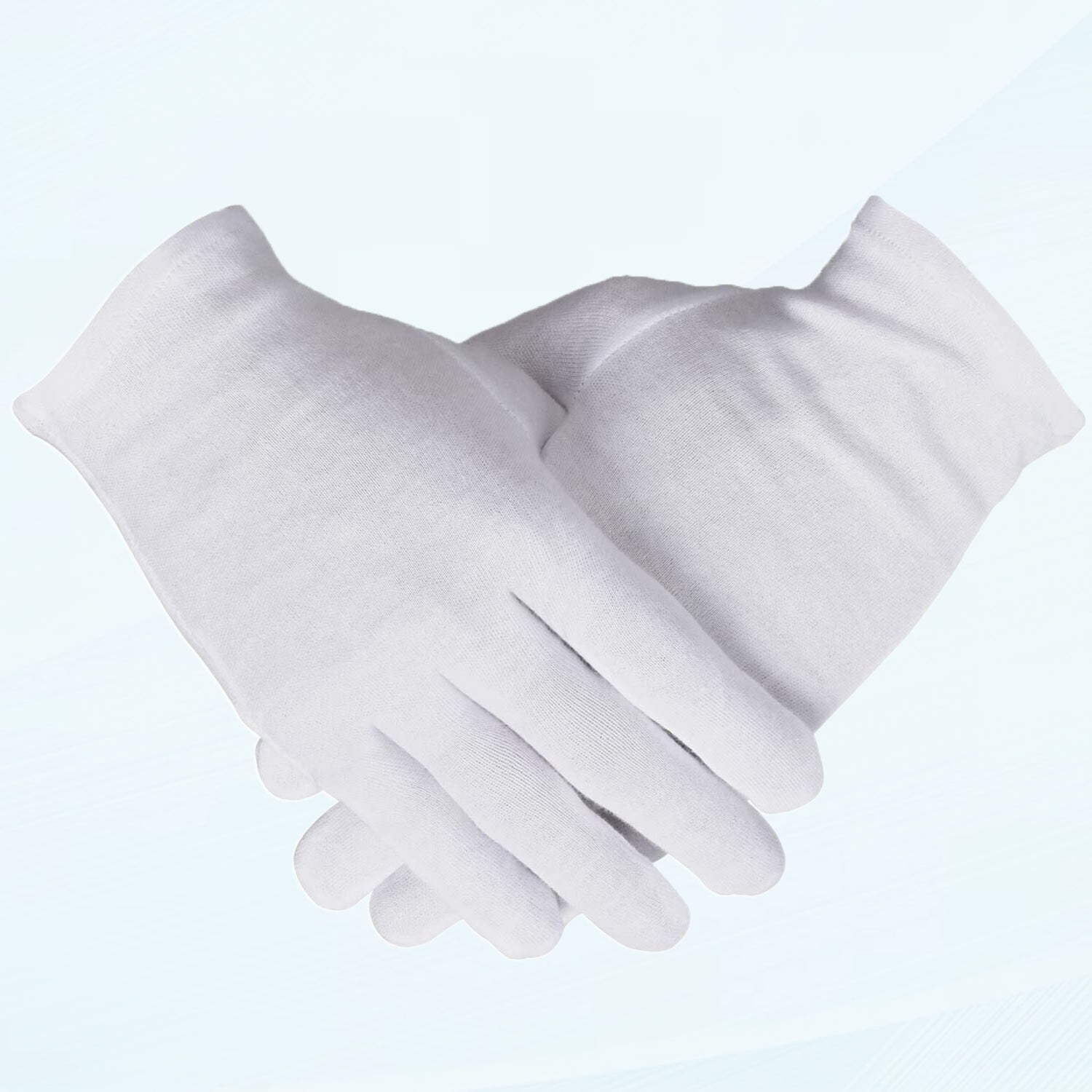 6 Pairs 100% Cotton Gloves for Women, White Archival Coin Jewelry ...