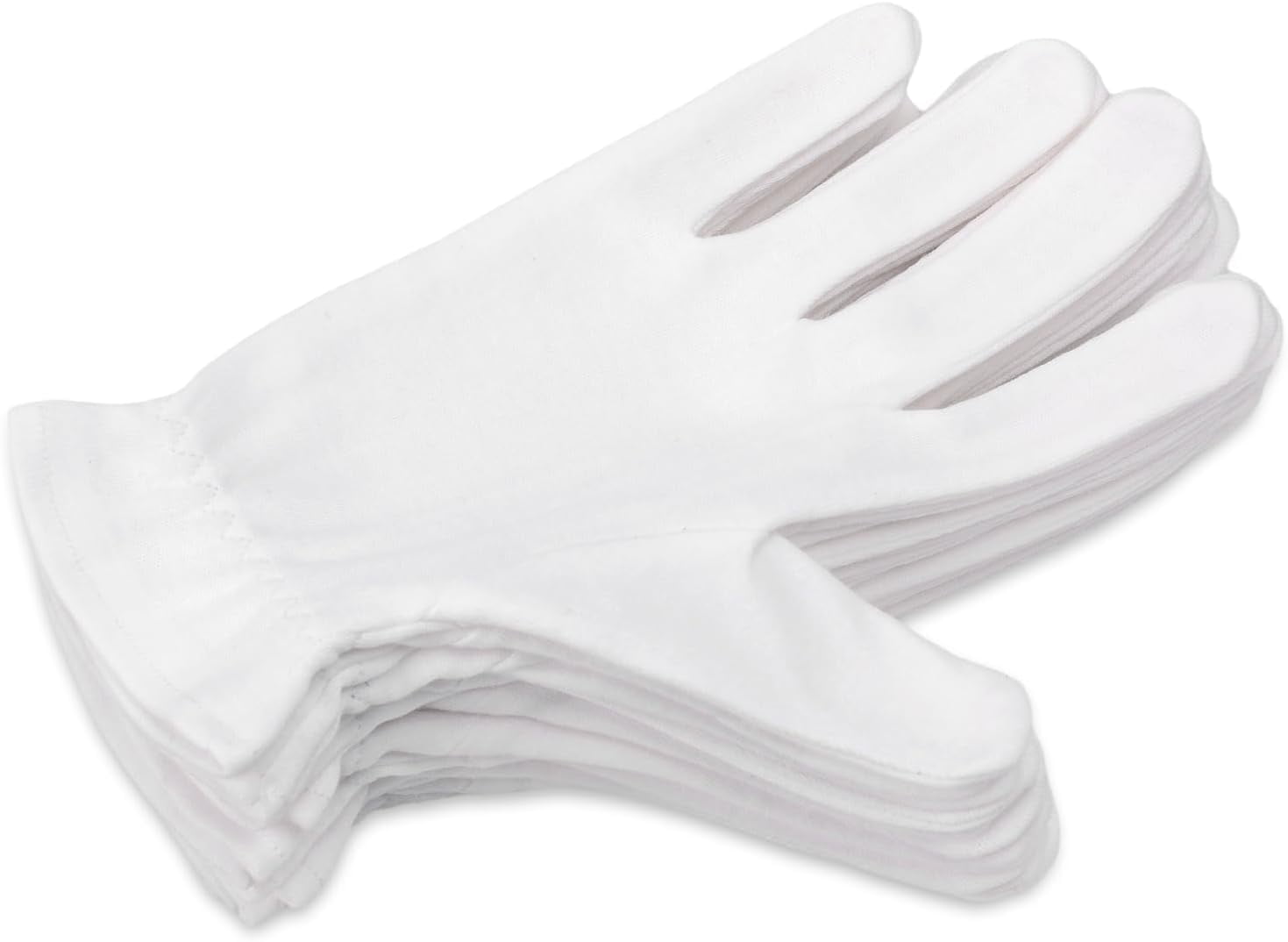 6 Pairs 100% White Cotton Gloves for Eczema, Moisturizing Gloves for ...