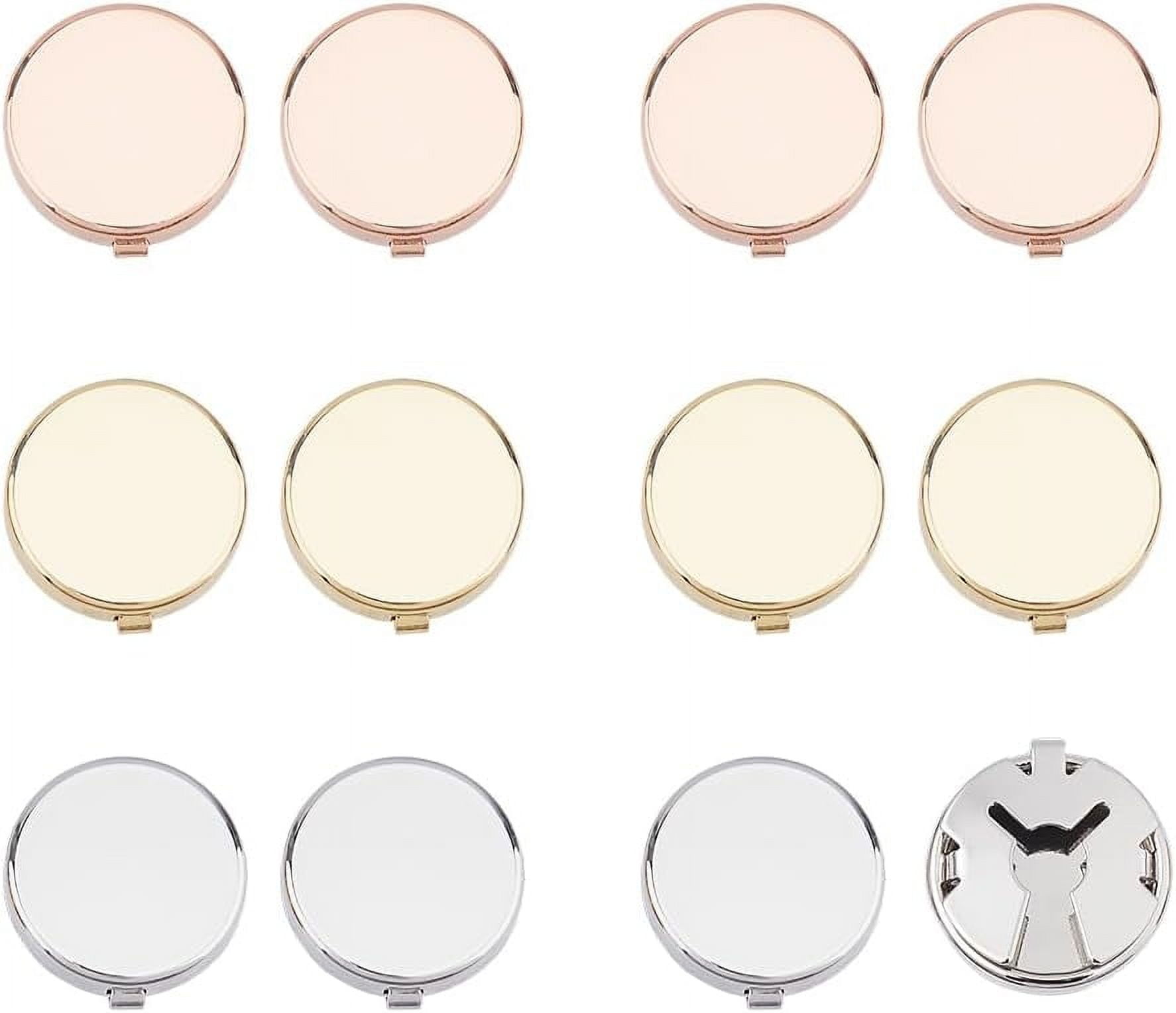 6 Pairs 3 Colors Button Covers Button Cover Cufflinks Brass Cufflinks ...