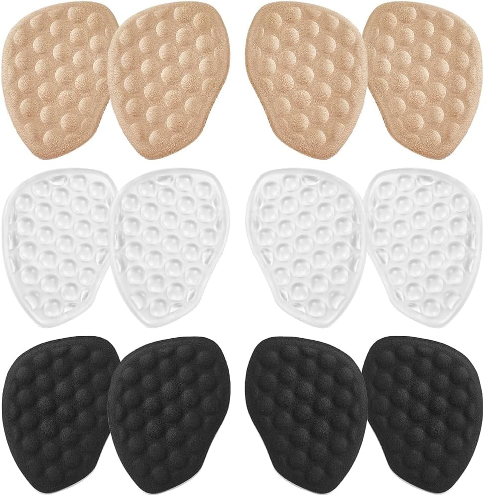 6 Pairs 3 Styles Metatarsal Pads Women Silicone Foot Pads Massage No ...