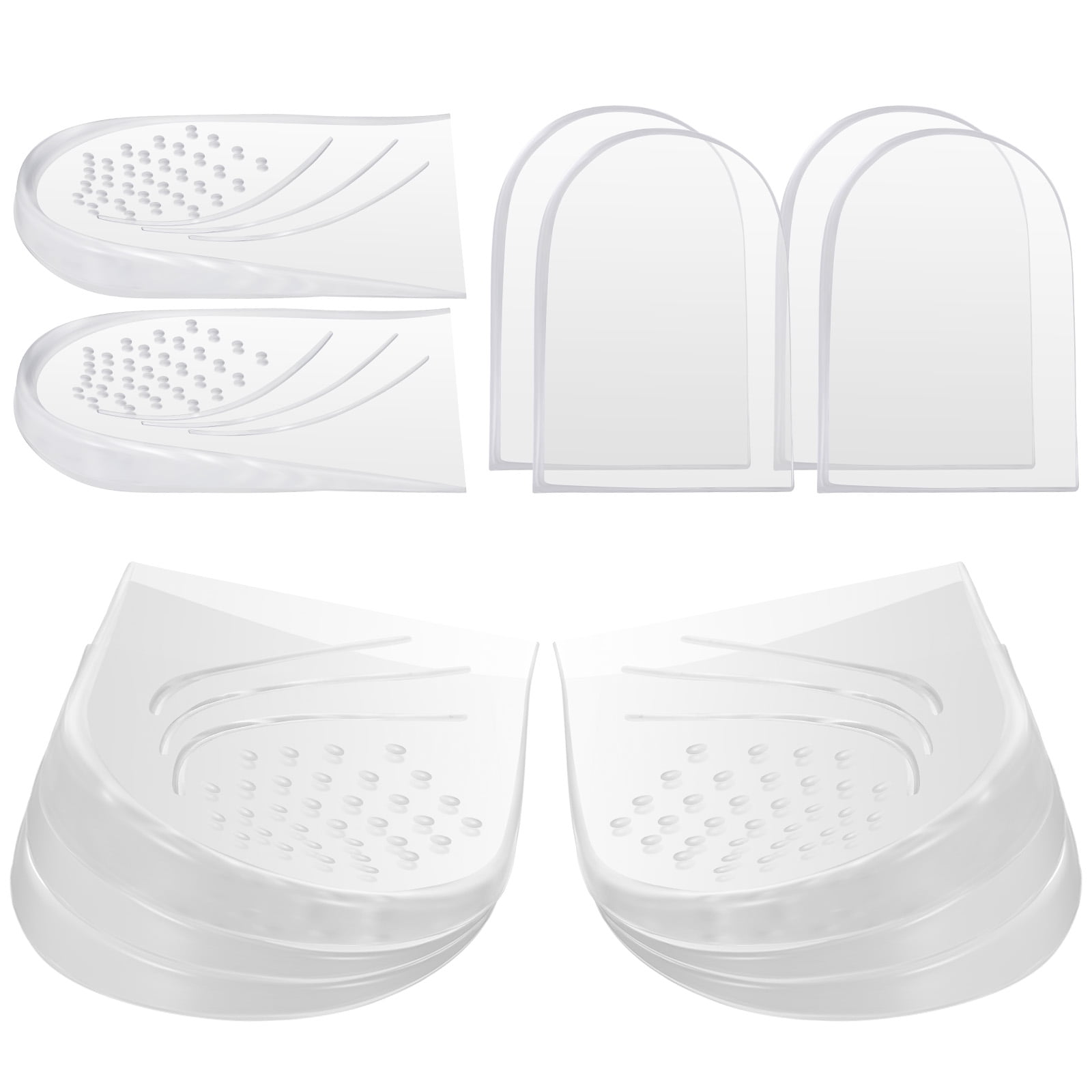 6 Pairs Adhesive Shoe Inserts Heel Wedge Half Pad - Walmart.com