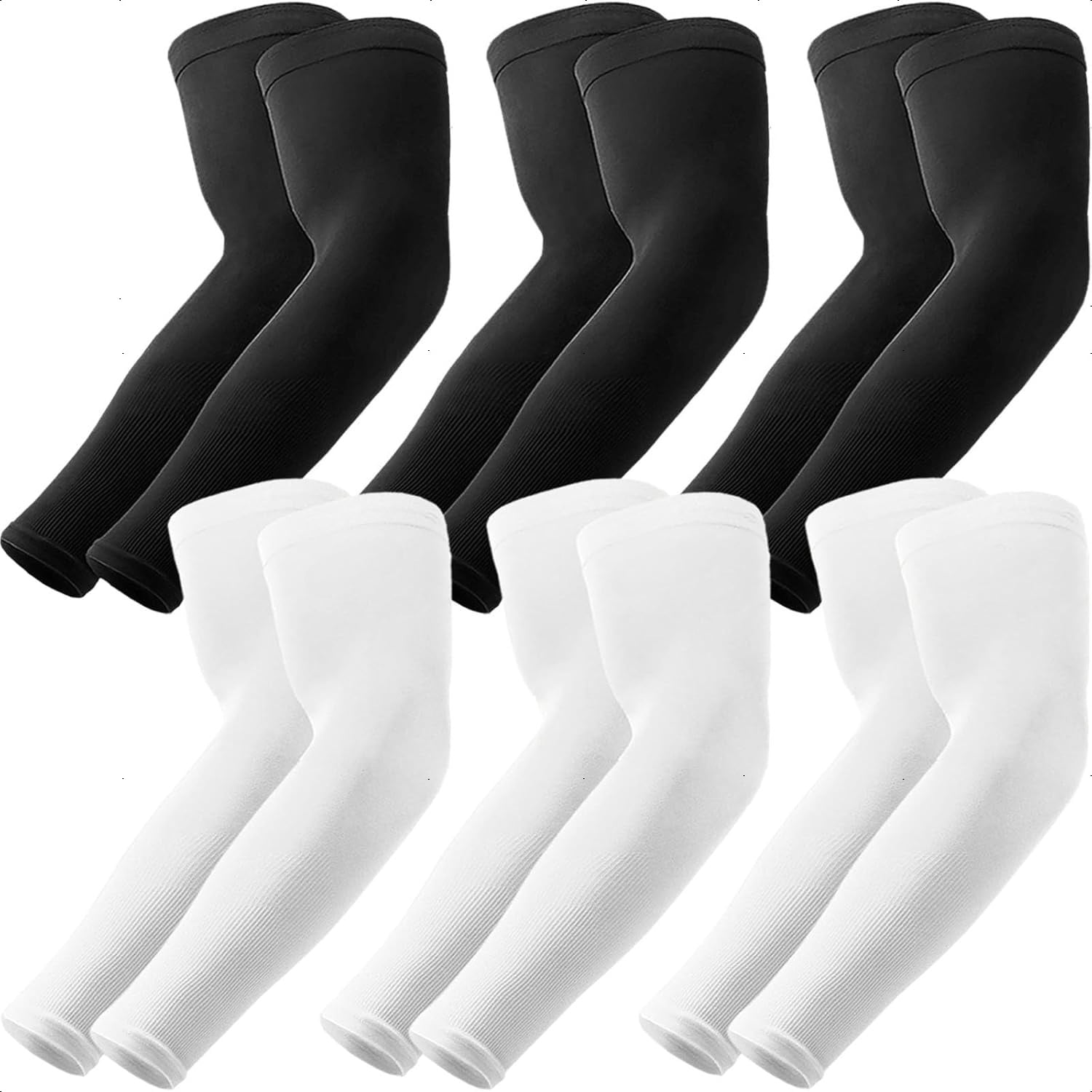 6 Pairs Arm Sleeves for Men Women | UPF 50 Cooling UV Sun Protection ...