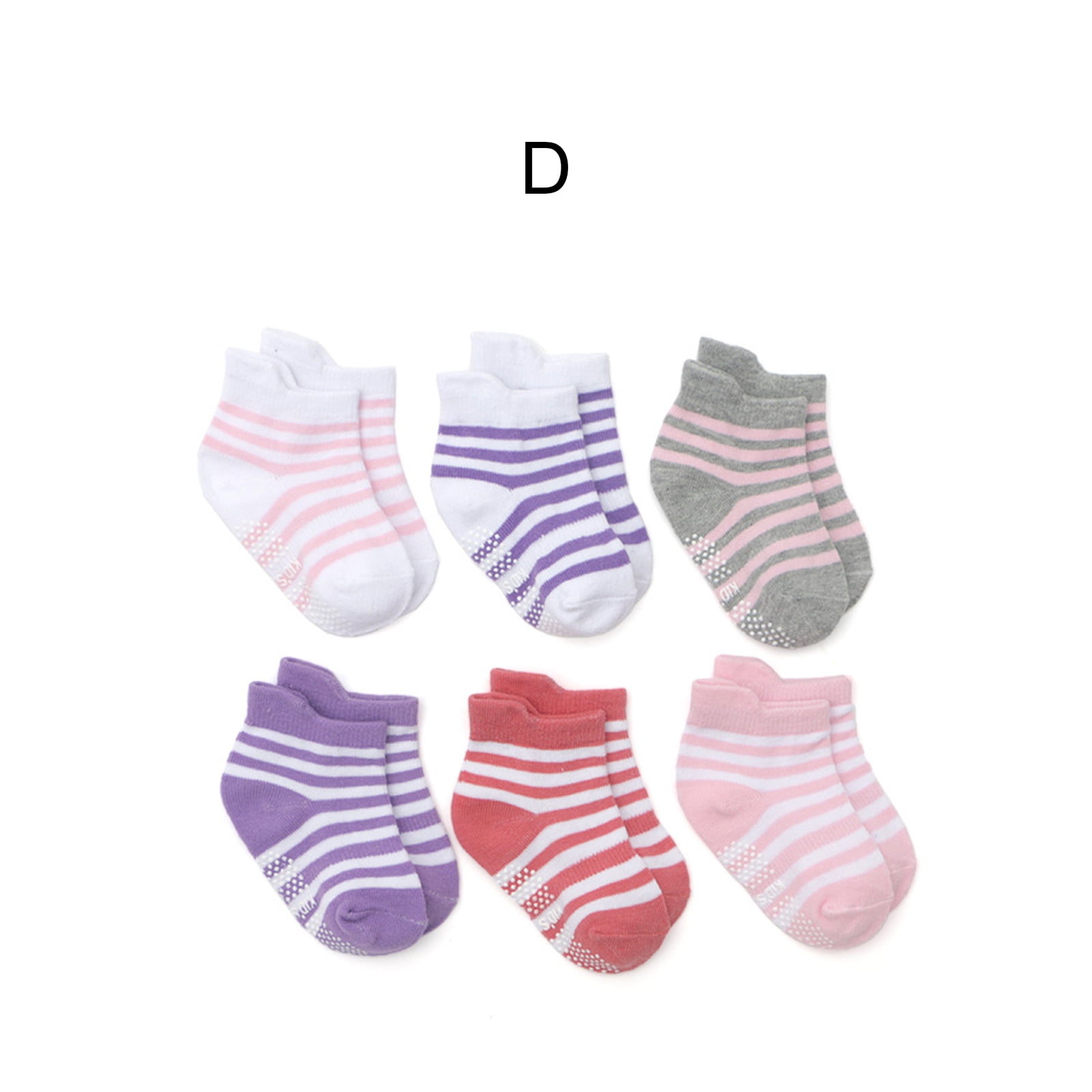 6 Pairs Baby Boy Girl Non Slip Socks Child Toddler Winter Thick Soft ...