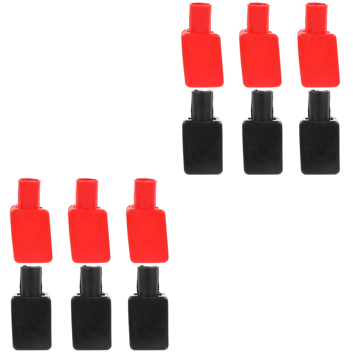 6 Pairs Battery Terminal Batteries Cover Boot Cable Car Studs Covers ...
