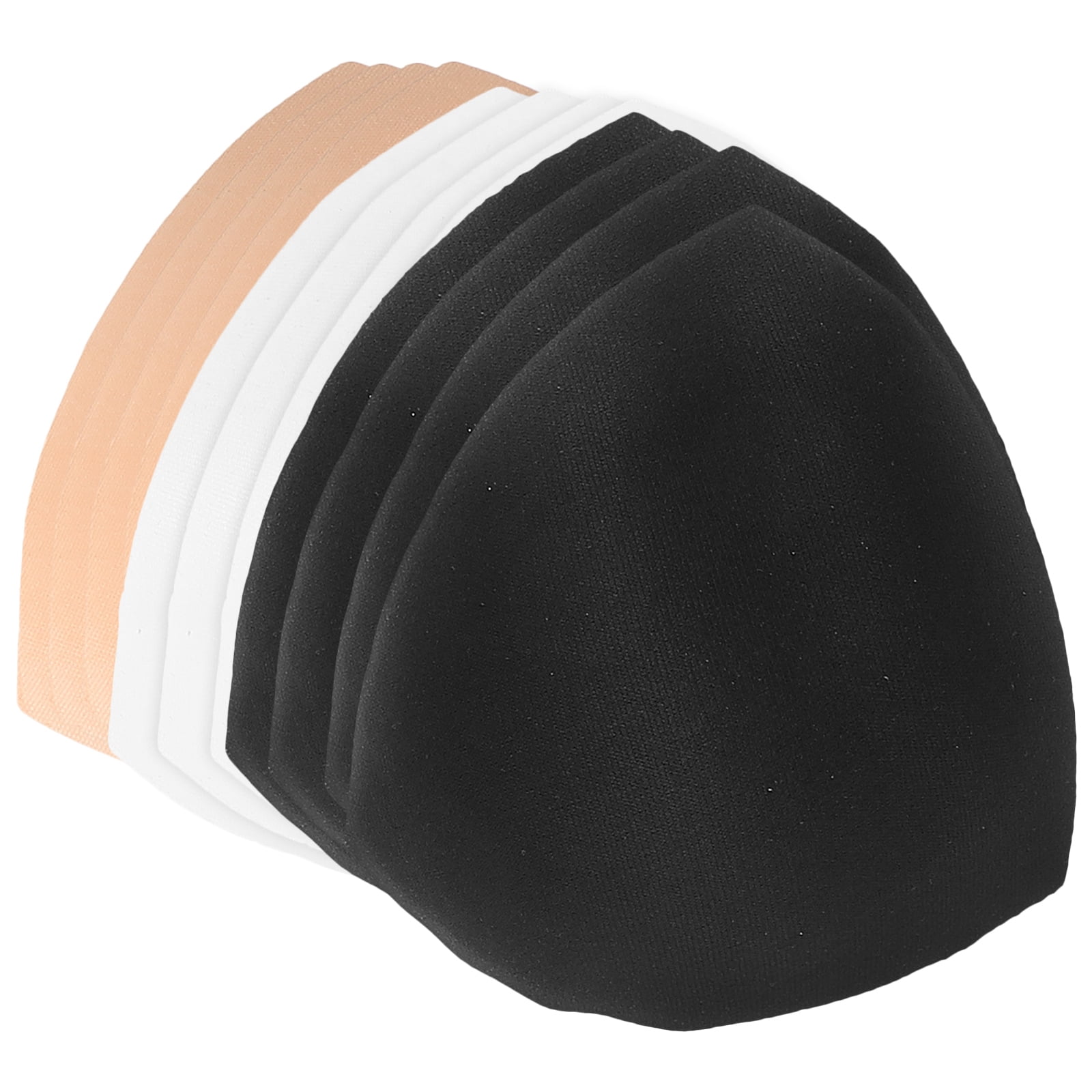 UKCOCO Sports Bra Pads Inserts Sponge Material Black 6Pairs 5.3x5.3x0 ...