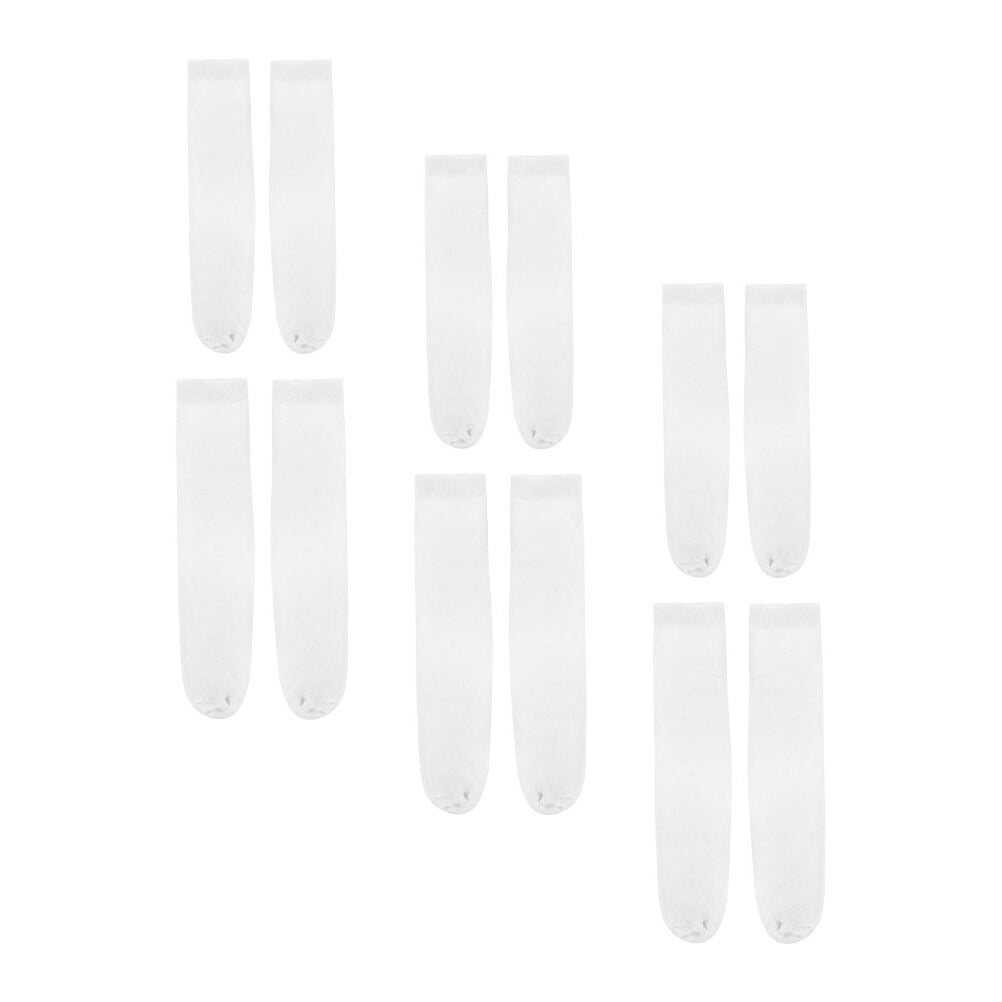 Onaparter 6 Pairs Blank White Sublimation Socks Printable Socks ...