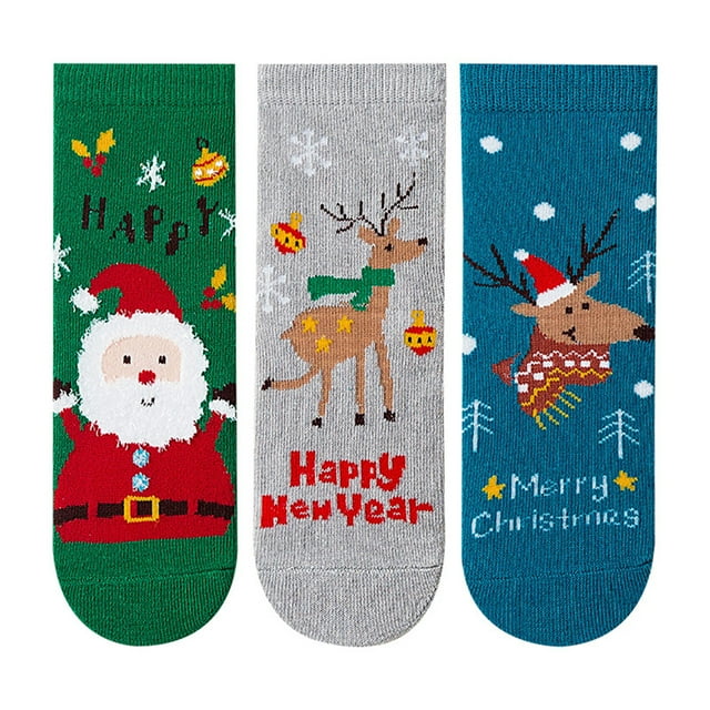 6 Pairs Christmas Socks，Funny Socks for Kid, Fun Boys Novelty Girls ...
