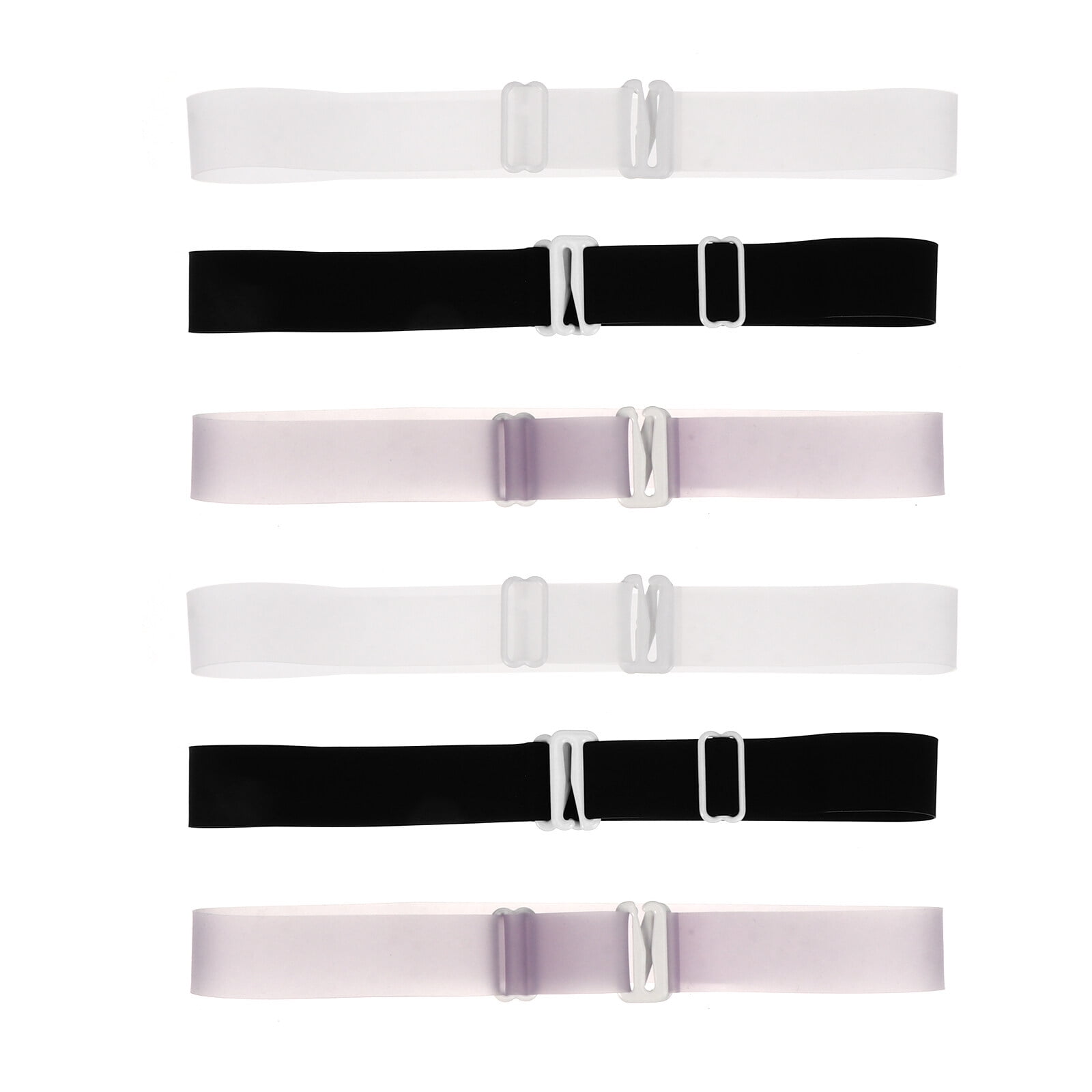 BESTYASH 6Pairs Black Silicone Bra Straps Replacement for Bra ...