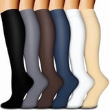 BEVTEE, 6 Pairs Compression Socks for Women and Men, Multi-Zone Support ...