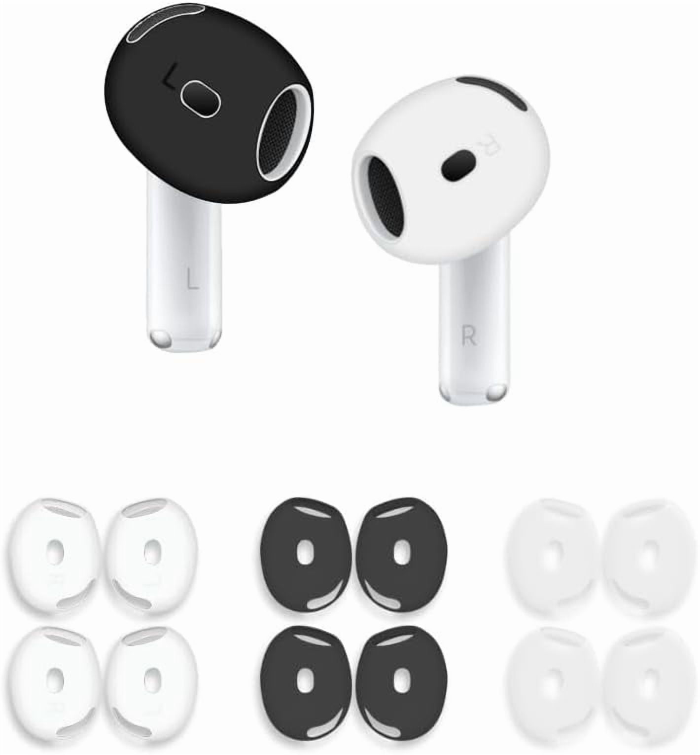 6 Pairs Ear Cover for AirPods 4,Anti Slip Ear Skin Tips Accessories ...