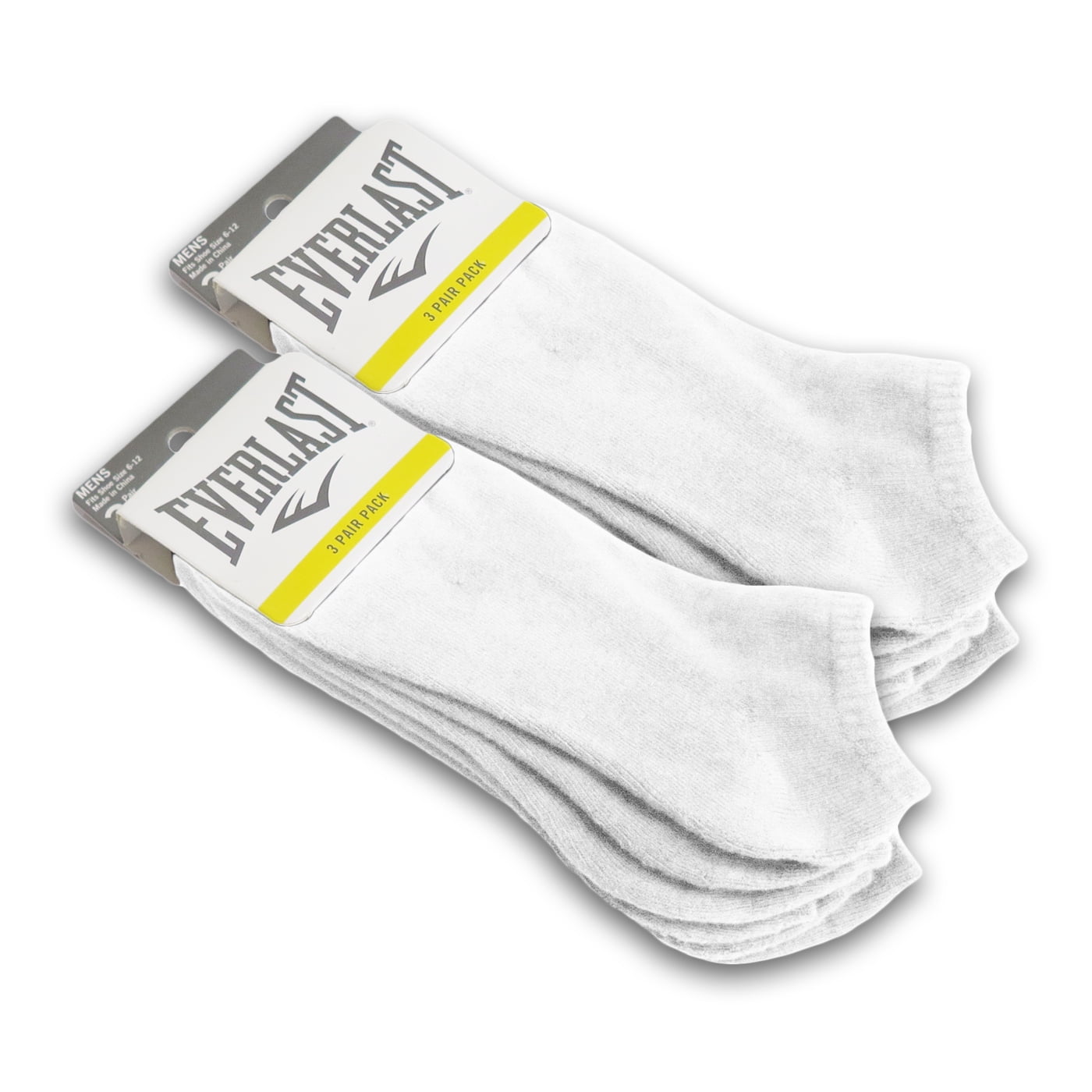 6 Pairs Everlast Ultimate Cushion Moisture-Wicking Ankle Men's Socks ...