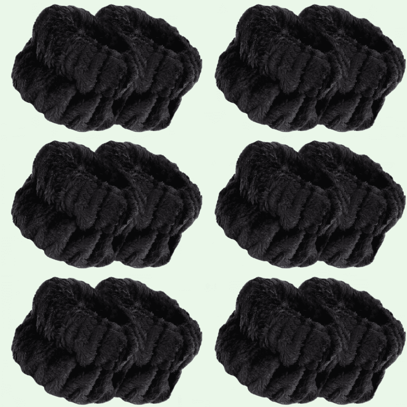 6 Pairs Facial Cleansing Wristbands, Absorbent Spa Towel Scrunchies for ...