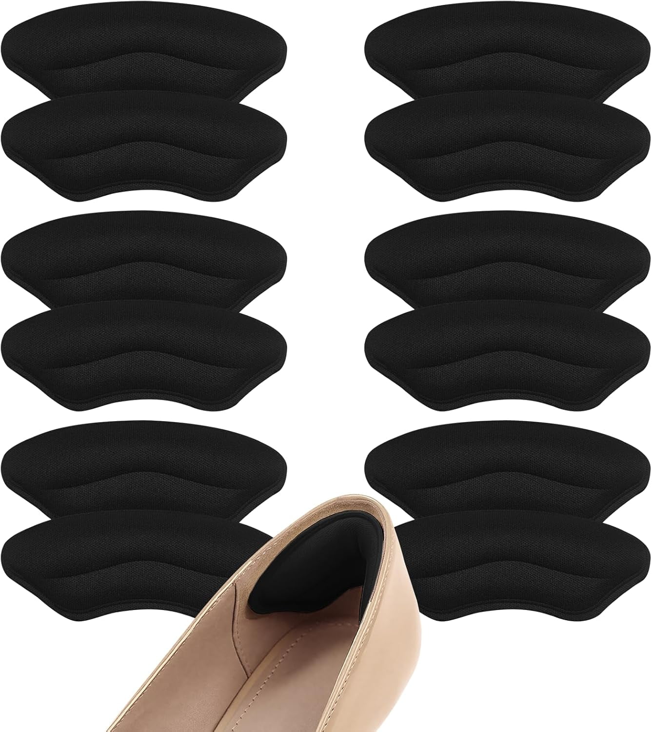 6 Pairs Heel Pads for Shoes, Memory Foam Heel Cushions to Prevent ...