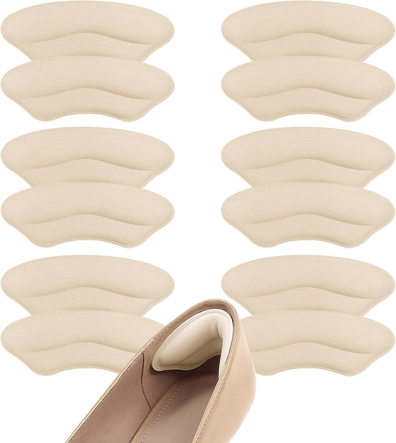 6 Pairs Heel Pads for Shoes, Memory Foam Heel Cushions to Prevent Blisters & Stop Slipping, Anti ...