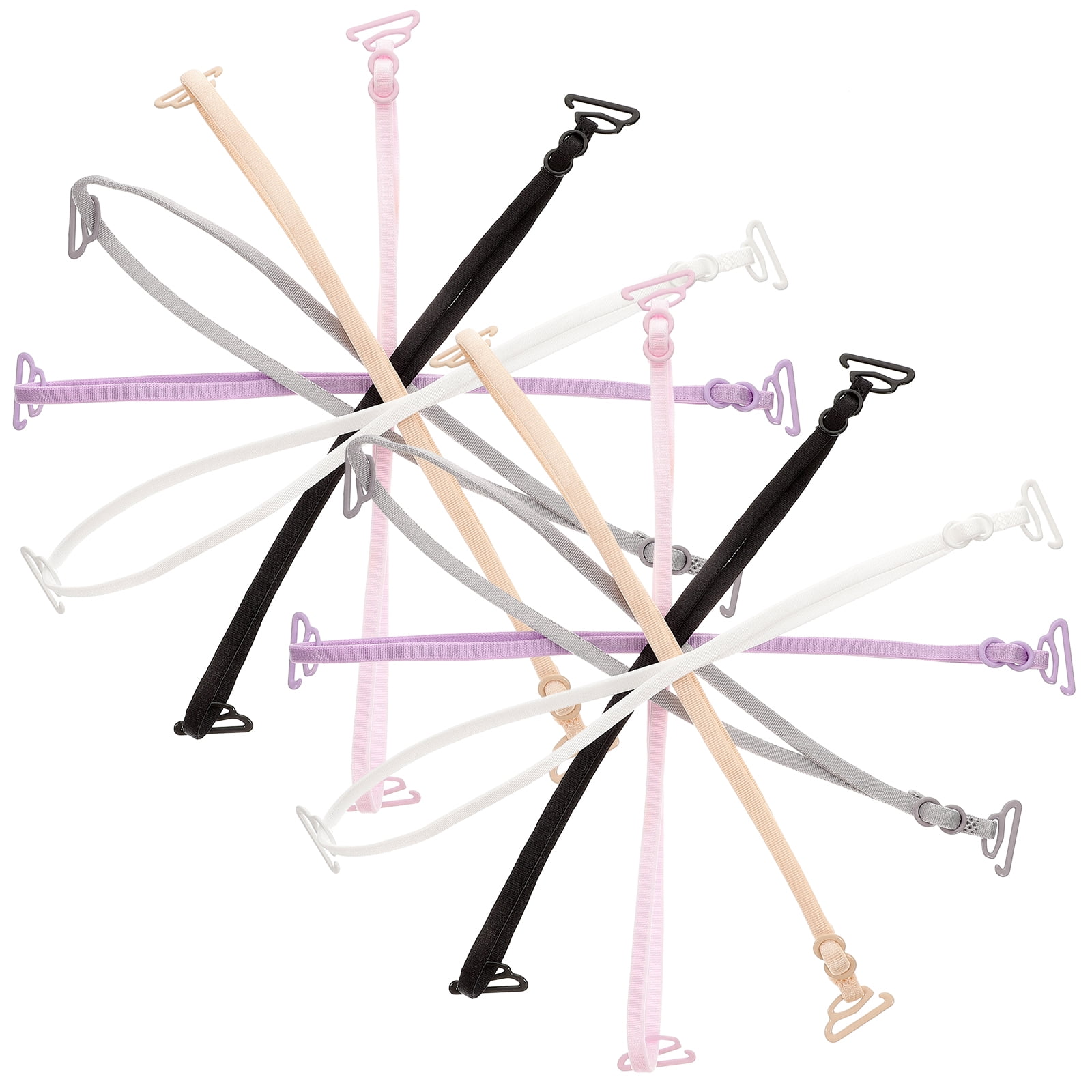 6 Pairs Invisible Underwear Straps Bra Shoulder Strap Clips for The ...