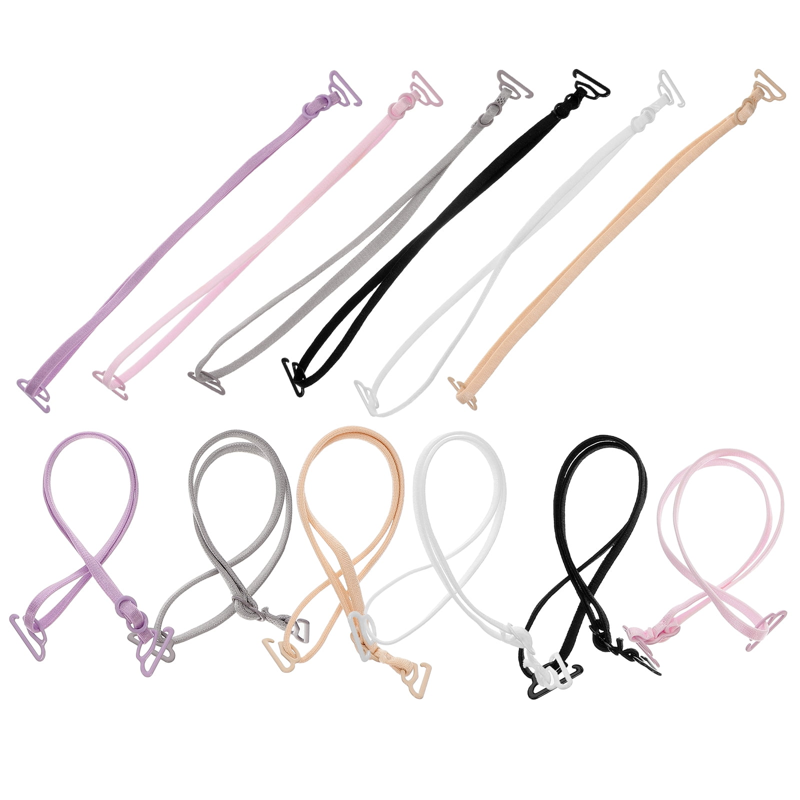 6 Pairs Invisible Underwear Straps Nonslip Bra Strap Bra Strap Solution ...