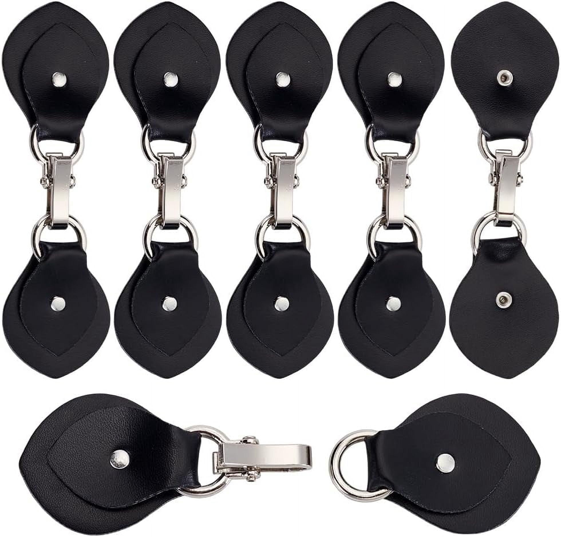 6 Pairs Leather Sew-On Toggles PU Leather Buckles PU Leather Buckles ...