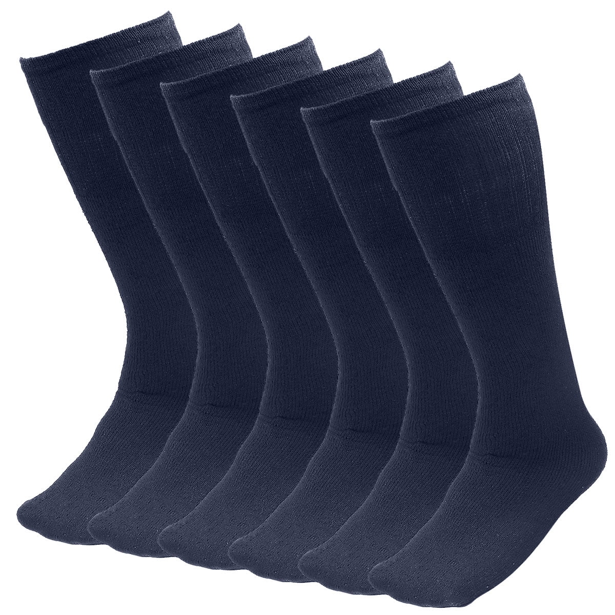6 Pairs Men's Athletic Tube Socks Over the Calf - 25" Length - Size 10 ...