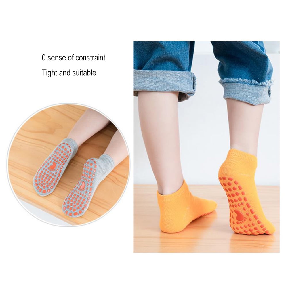 6 Pairs Non-Slip Children Ankle Socks With Grippers for Boys and Girls ...