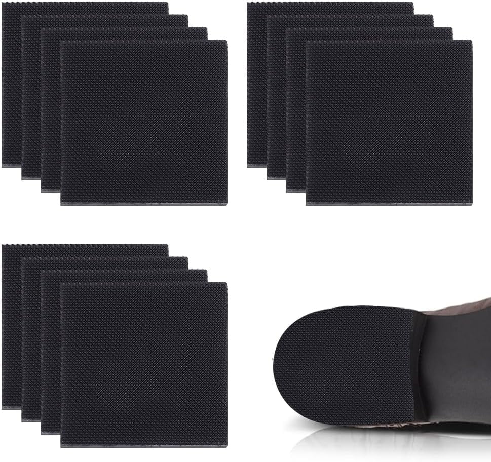 6 Pairs Non Slip Shoes Pads Black Rubber Shoe Grips on Bottom of Shoes ...