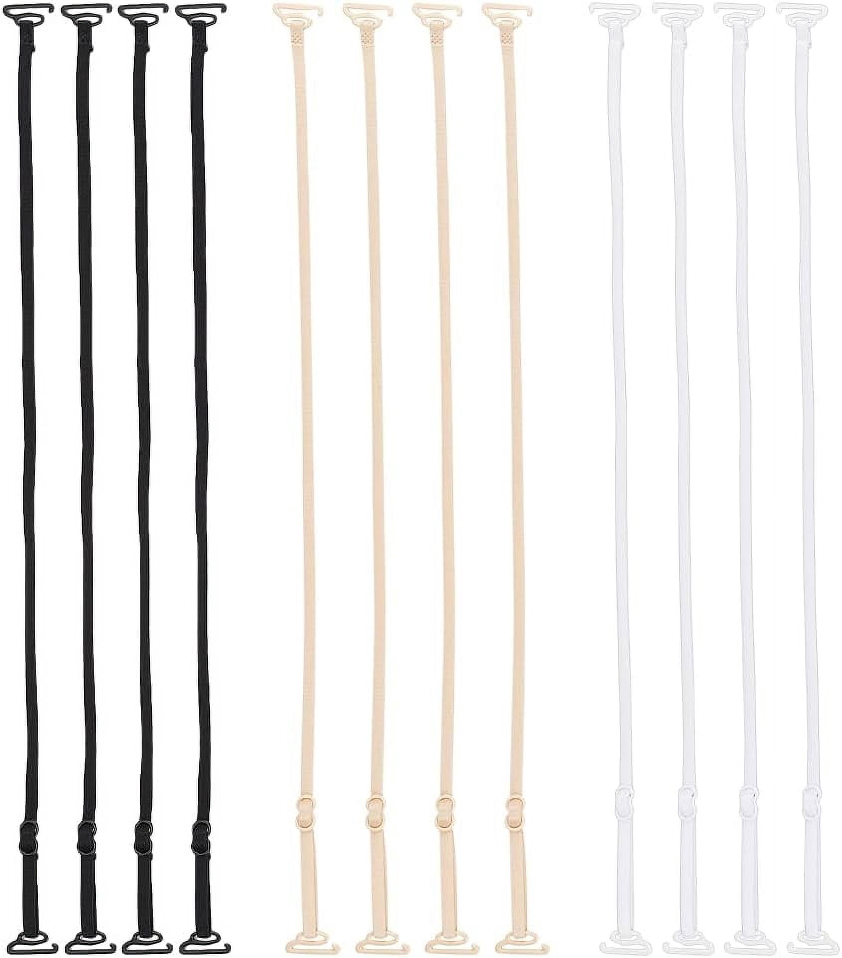 6 Pairs Non-slip Bra Straps Replacement 5mm Wide Adjustable Elastic Bra ...