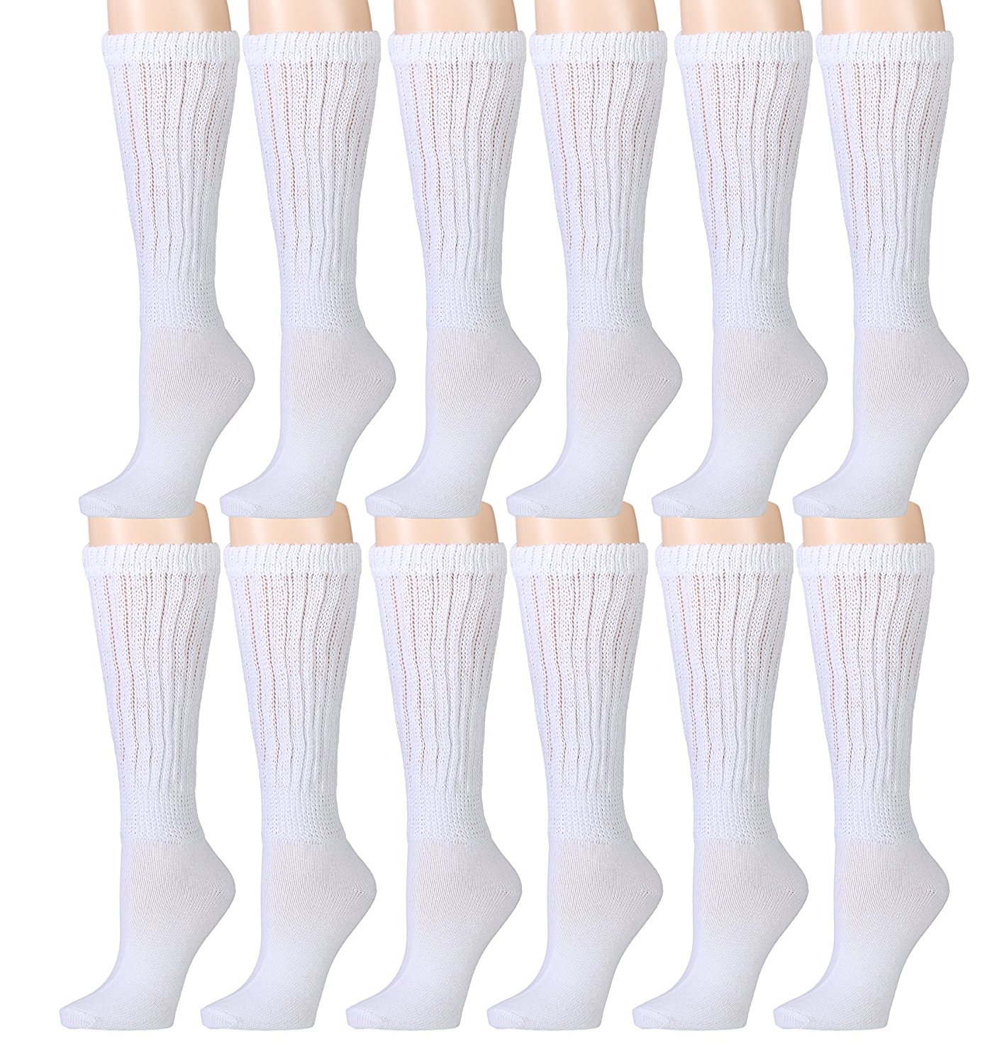 6 Pairs Of Yacht & Smith EXTRA THICK Slouch Socks for Women, Extra ...