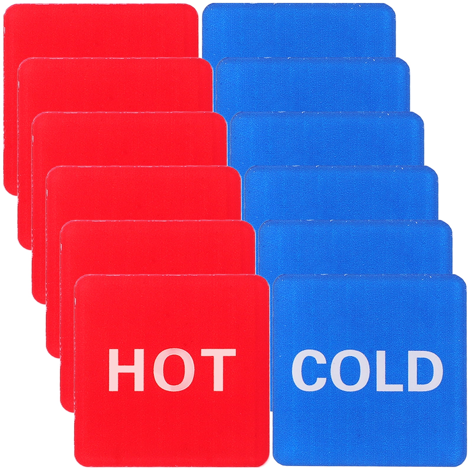 6 Pairs Punch Paper Hole Hot and Cold Water Labels - Walmart.com