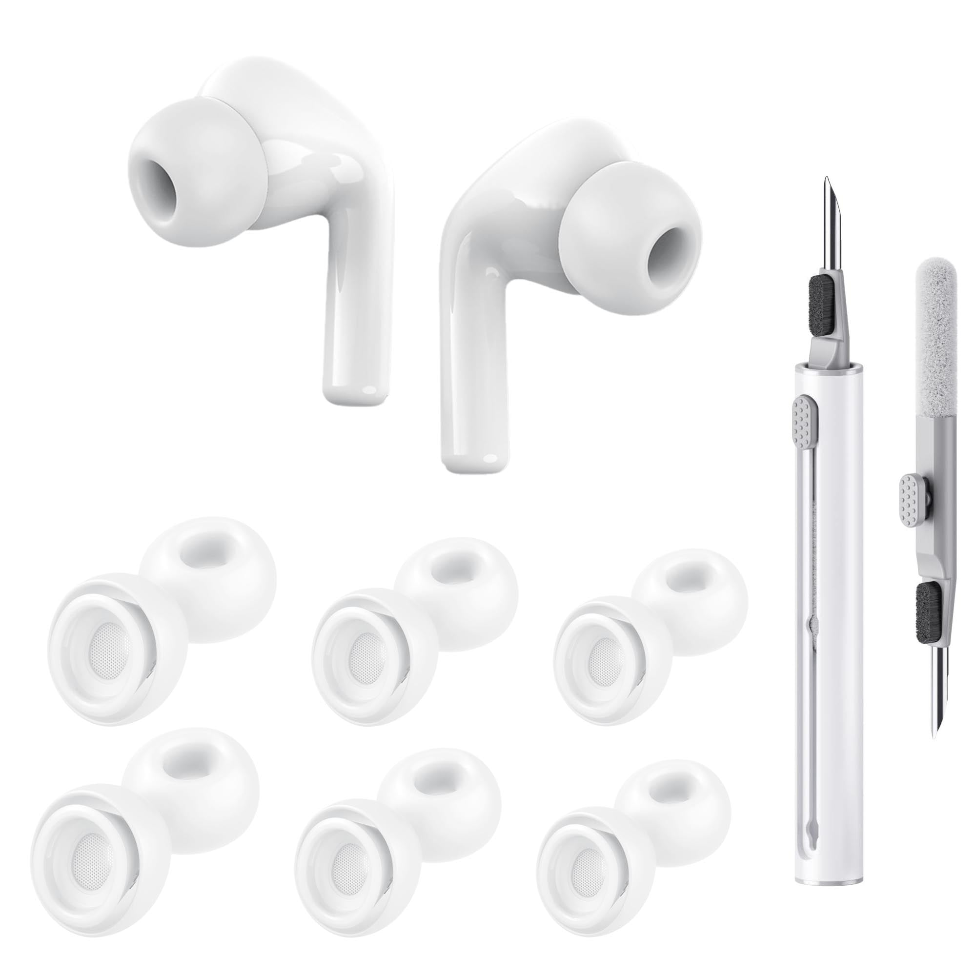 6 Pairs Replacement Ear Tips for AirPods Pro 2nd/1st Generation - Noise ...