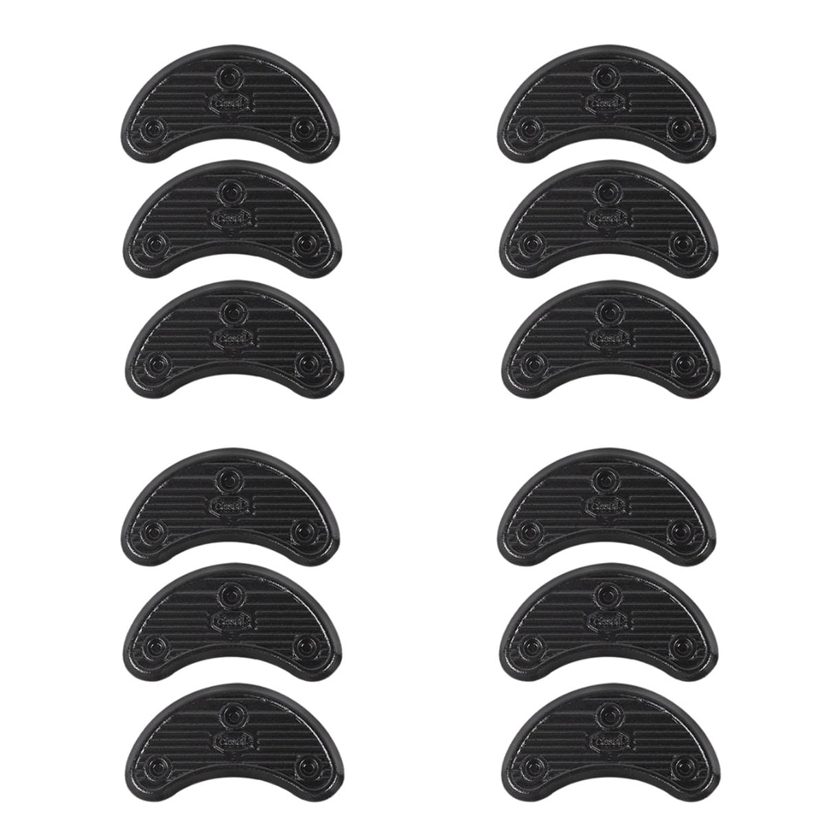 6 Pairs Shoe Heel Plate Tap, Shoe Heel Side Worn Repair Rubber Patch ...