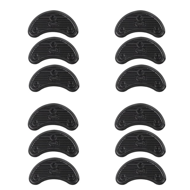 6 Pairs Shoe Heel Plate Tap, Shoe Heel Side Worn Repair Rubber Patch ...