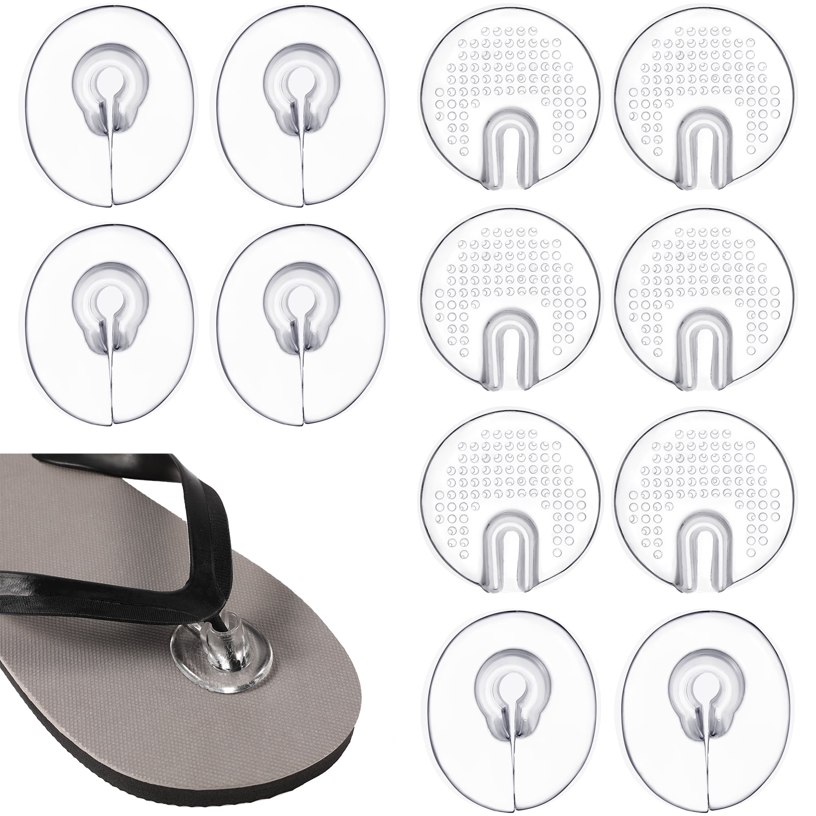 6 Pairs Silicone Thong Sandal Toe Guards Non Flop Toe Thong Protection ...