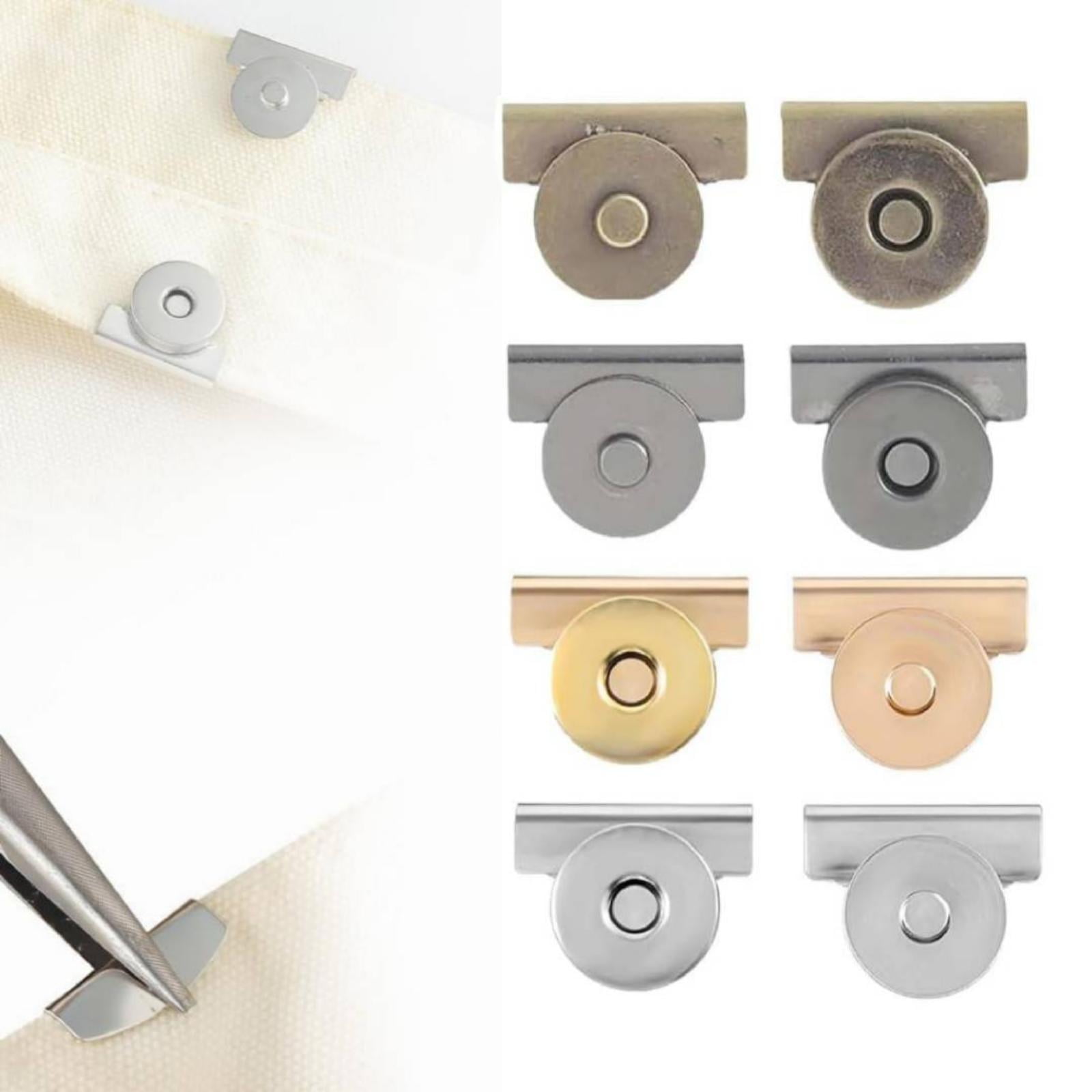 6 Pairs Snap Buttons Metal Seamless Magnetic Buckle Clasp for Clothing ...