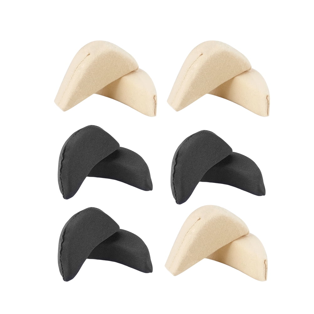 6 Pairs Sponge Toe Filler Inserts for Shoes - Skin/Black - Walmart.com