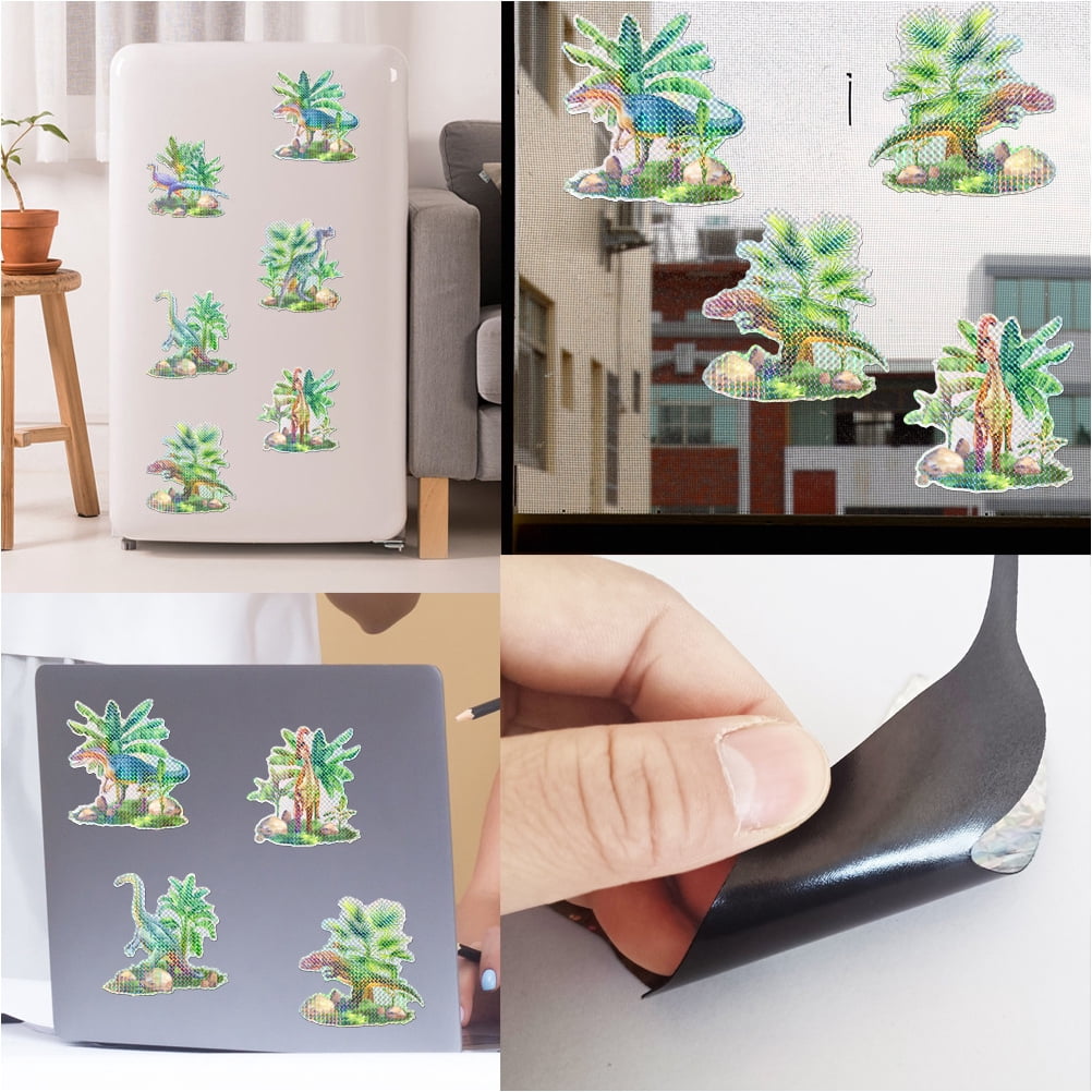 6 Pairs Stickers Ornament Butterflies Iridescent Party Decorations ...