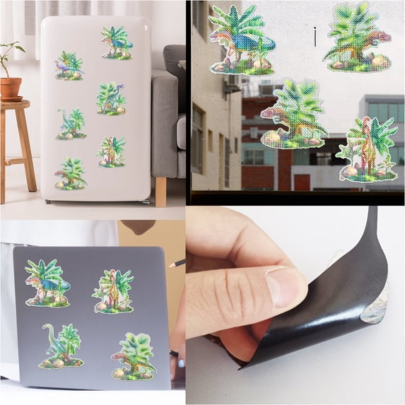 6 Pairs Stickers Ornament Butterflies Iridescent Party Decorations ...