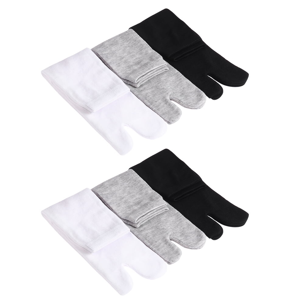 6 Pairs Tabi Socks Stocking Stuffers' Universal Socks Socks Fingers ...
