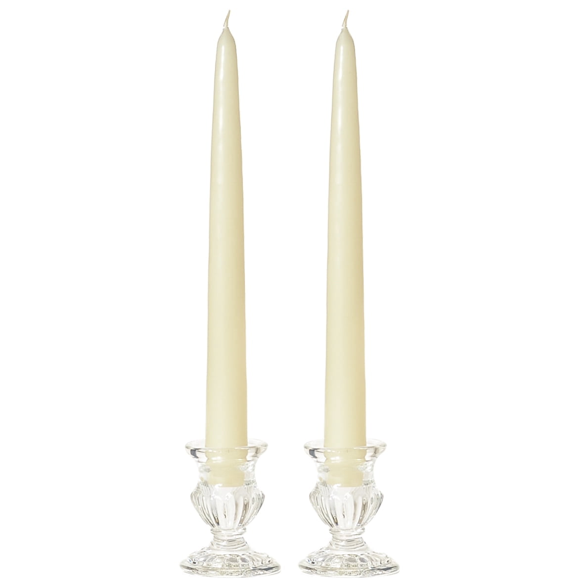 6 Pairs Taper Candles Unscented 6 Inch Ivory Tapers .88 in. diameter x ...