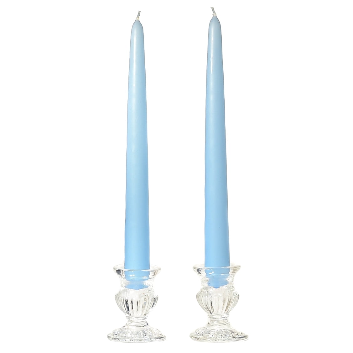6 Pairs Taper Candles Unscented 6 Inch Light Blue Tapers .88 in ...