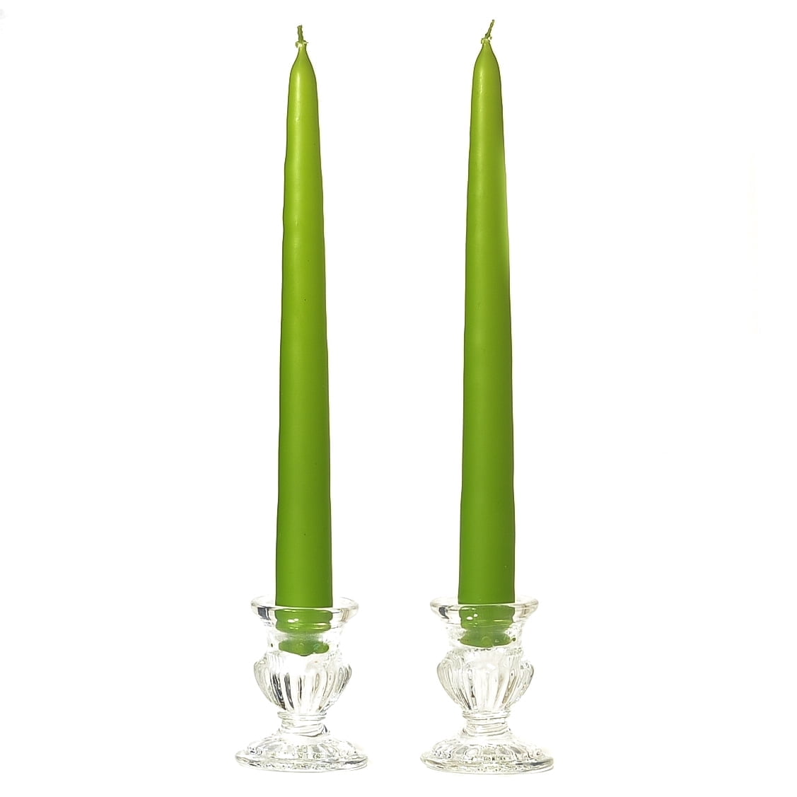 6 Pairs Taper Candles Unscented 6 Inch Lime Green Tapers .88 in ...
