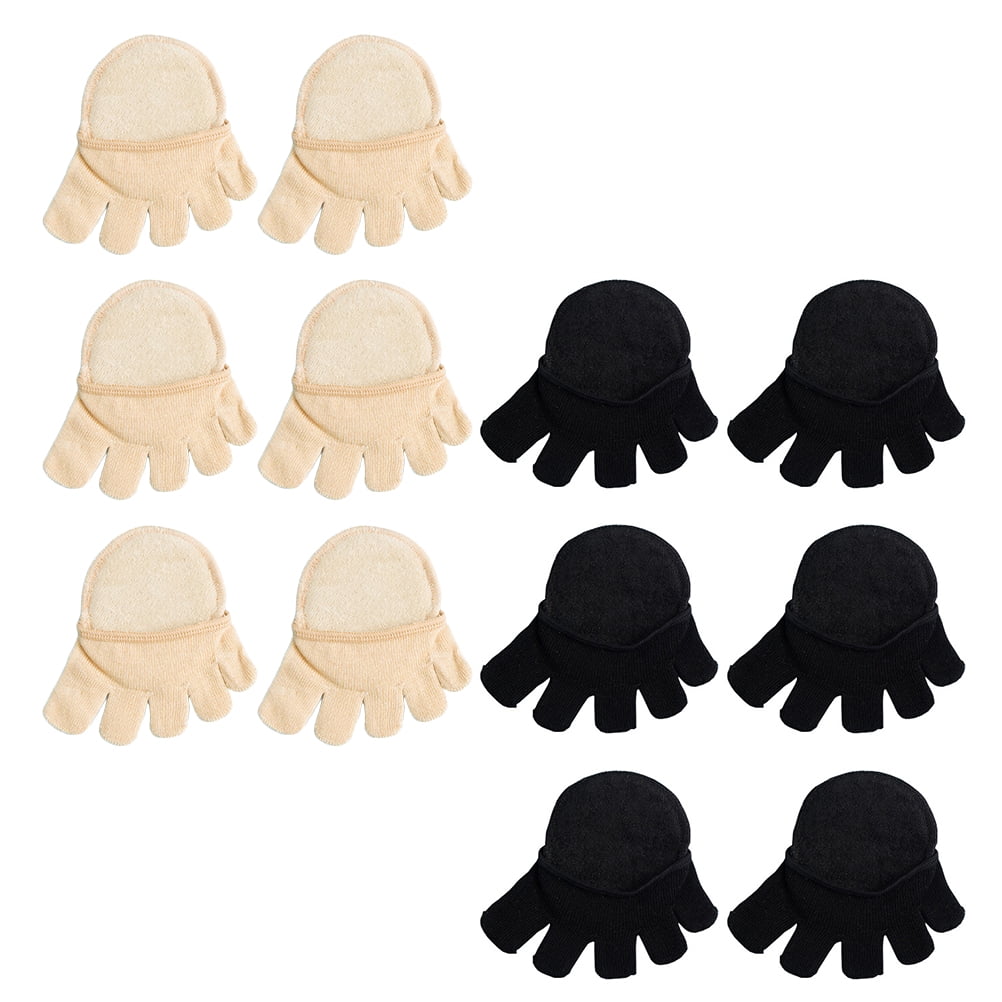 6 Pairs Toe Covers for Women Summer Toe Socks Cotton Toe Topper Liner ...
