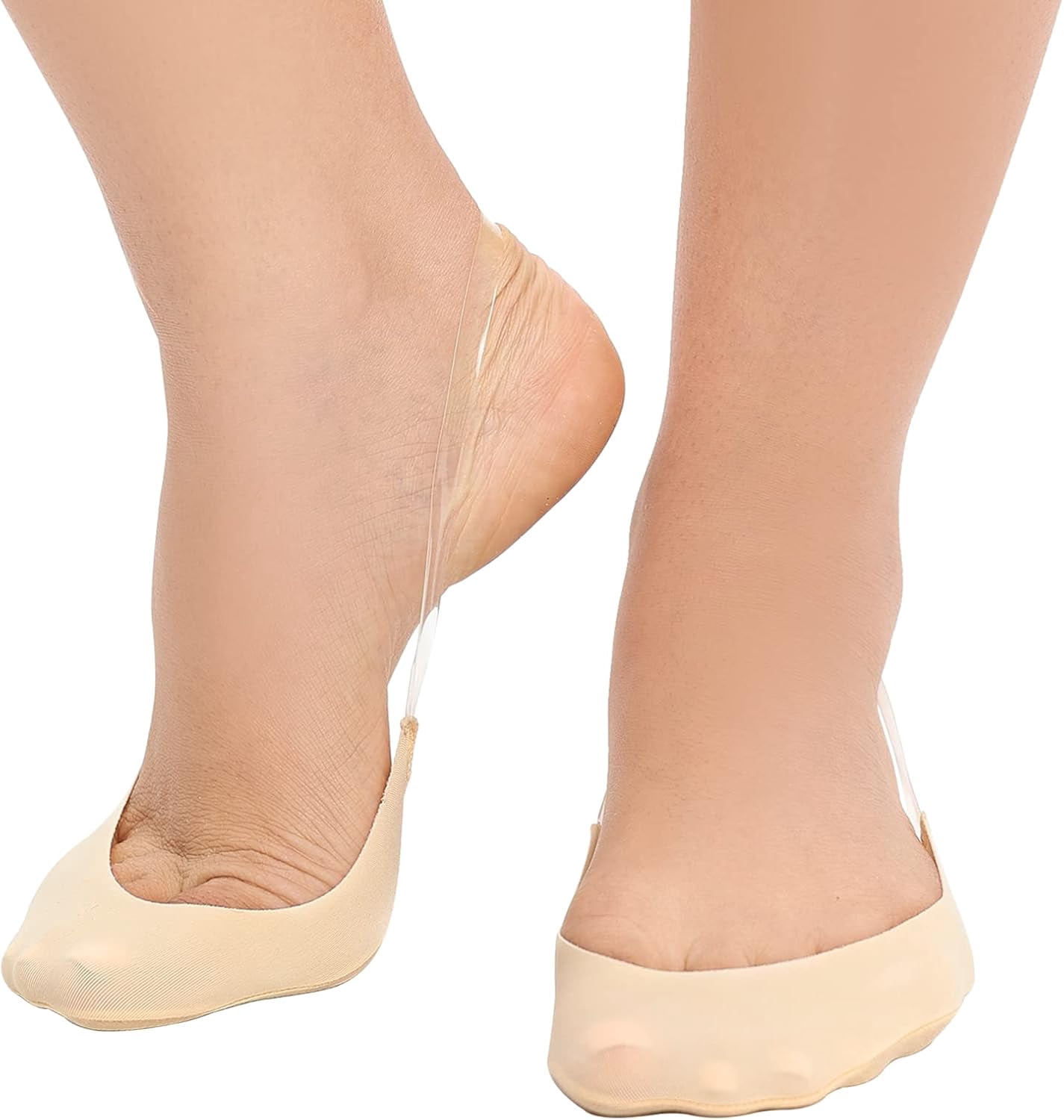 6 Pairs Toe Topper Liner Socks for Women Ultra Low Cut No Show Half ...