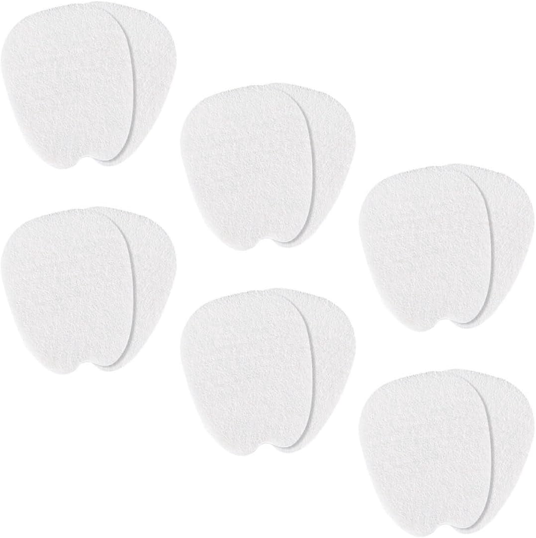 6 Pairs White Breathable Forefoot Pads Shoe Tongue Patches Thin Felt ...
