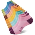 6 Pairs Womens Low Cut Ankle Athletic Socks Cushioned Running ...