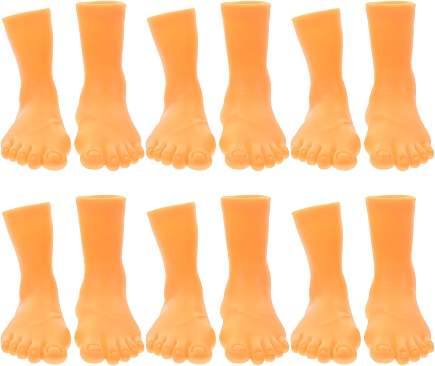 6 Pairs of Finger Feet Puppet Rubber Finger Feet Mini Finger Feet ...