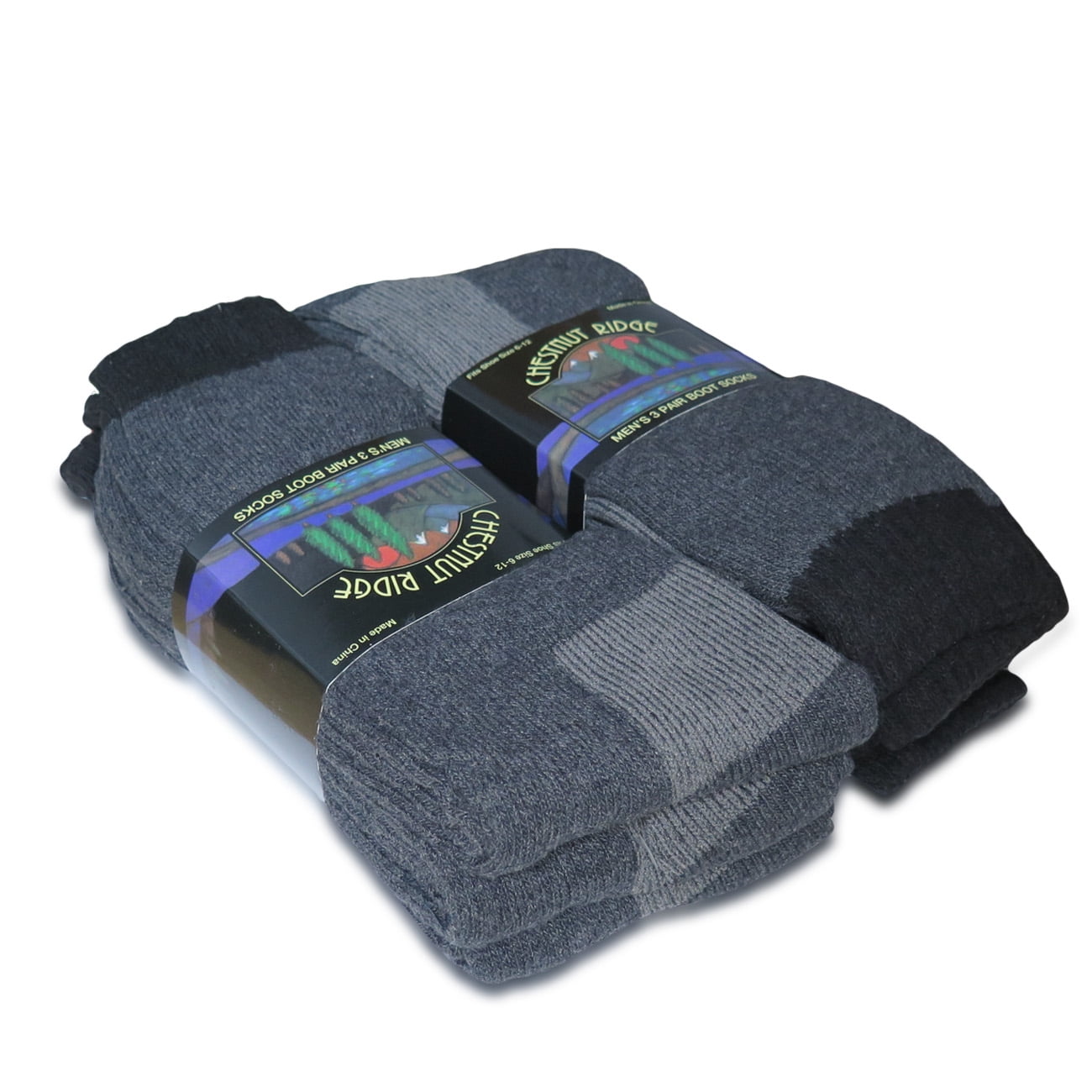 6 Pairs of Rugged Hiker Outdoor Boot Socks for Men (Style #2) - Walmart.com