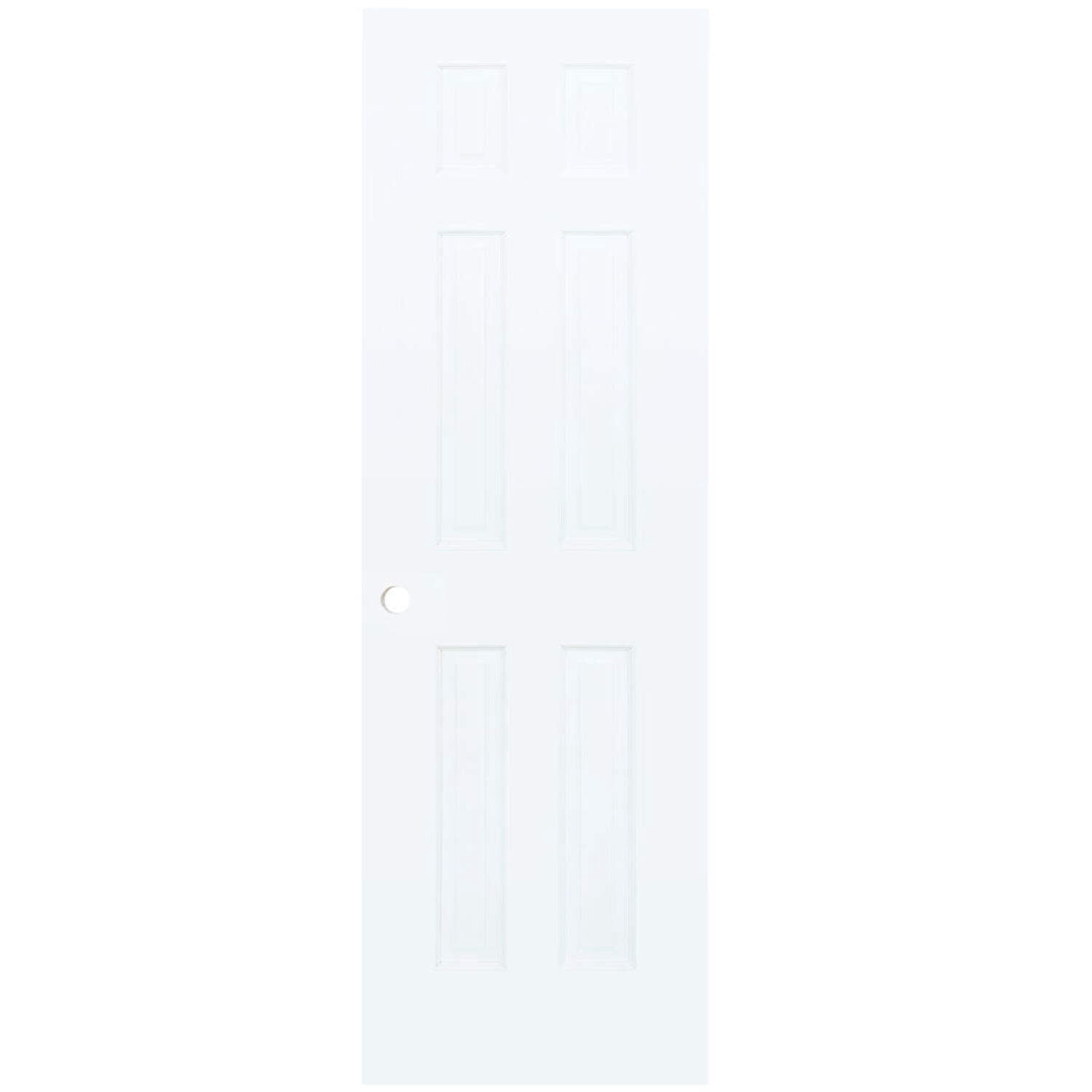 6-Panel Colonial White Interior Door Slab with Bore Hole - Walmart.com