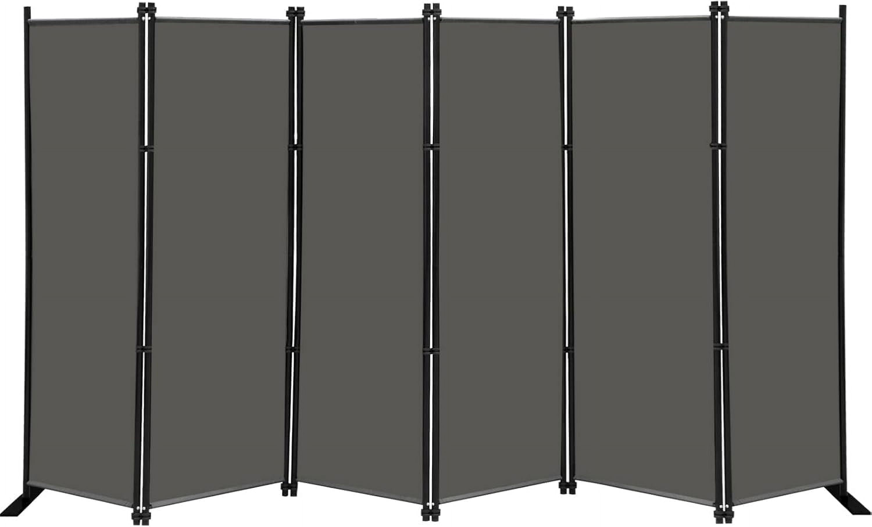 6 Panel Folding Privacy Screen 9ft Wide 6ft Tall Partition Room Divider ...