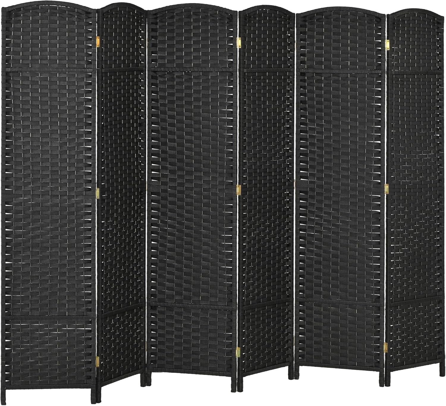 6 Panel Folding Room Divider, Privacy Screen, 5.6' Tall Freestanding ...