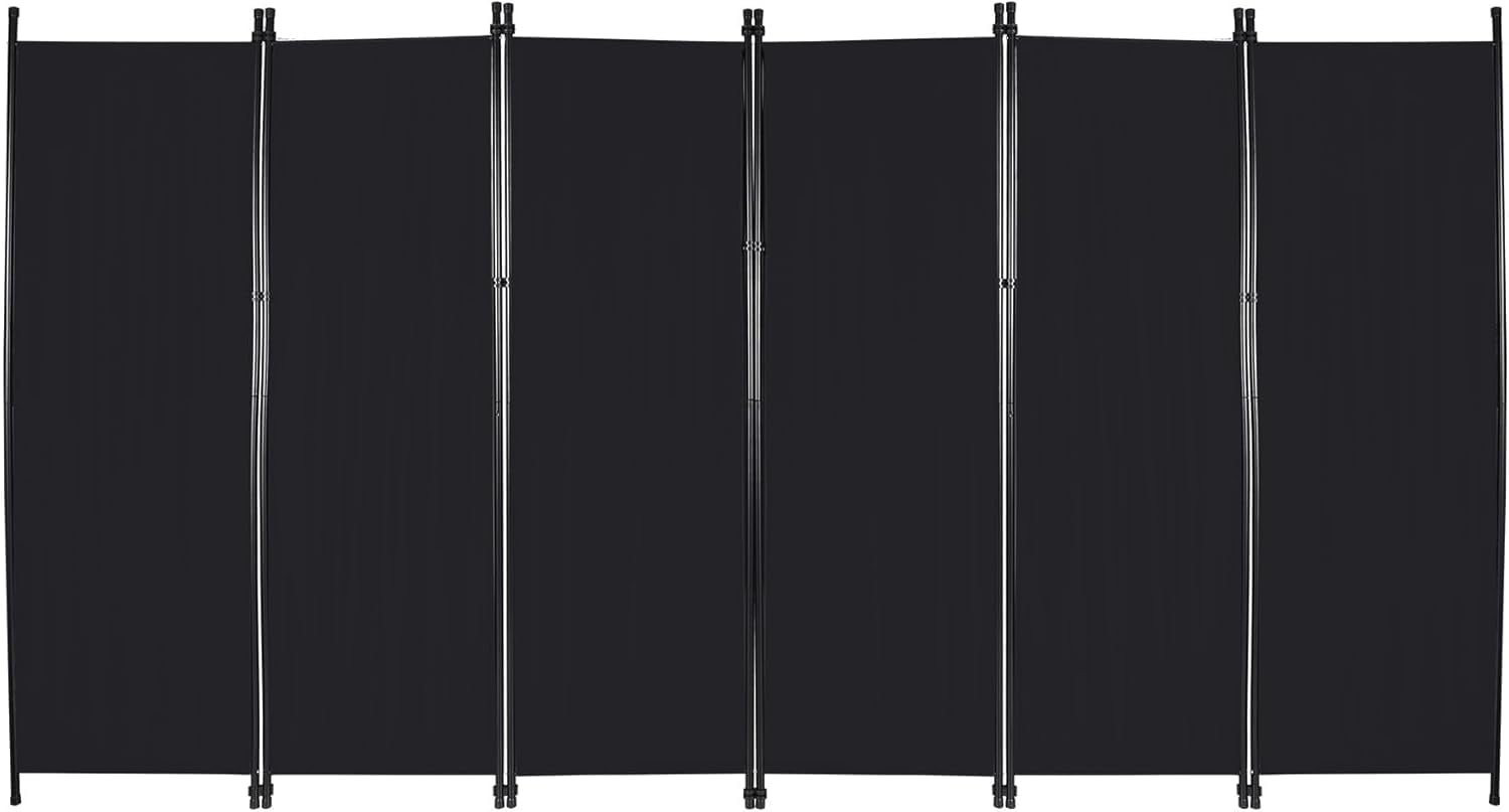 6 Panel Large Folding Room Divider, 10FT Wide Portable Privacy Screen ...