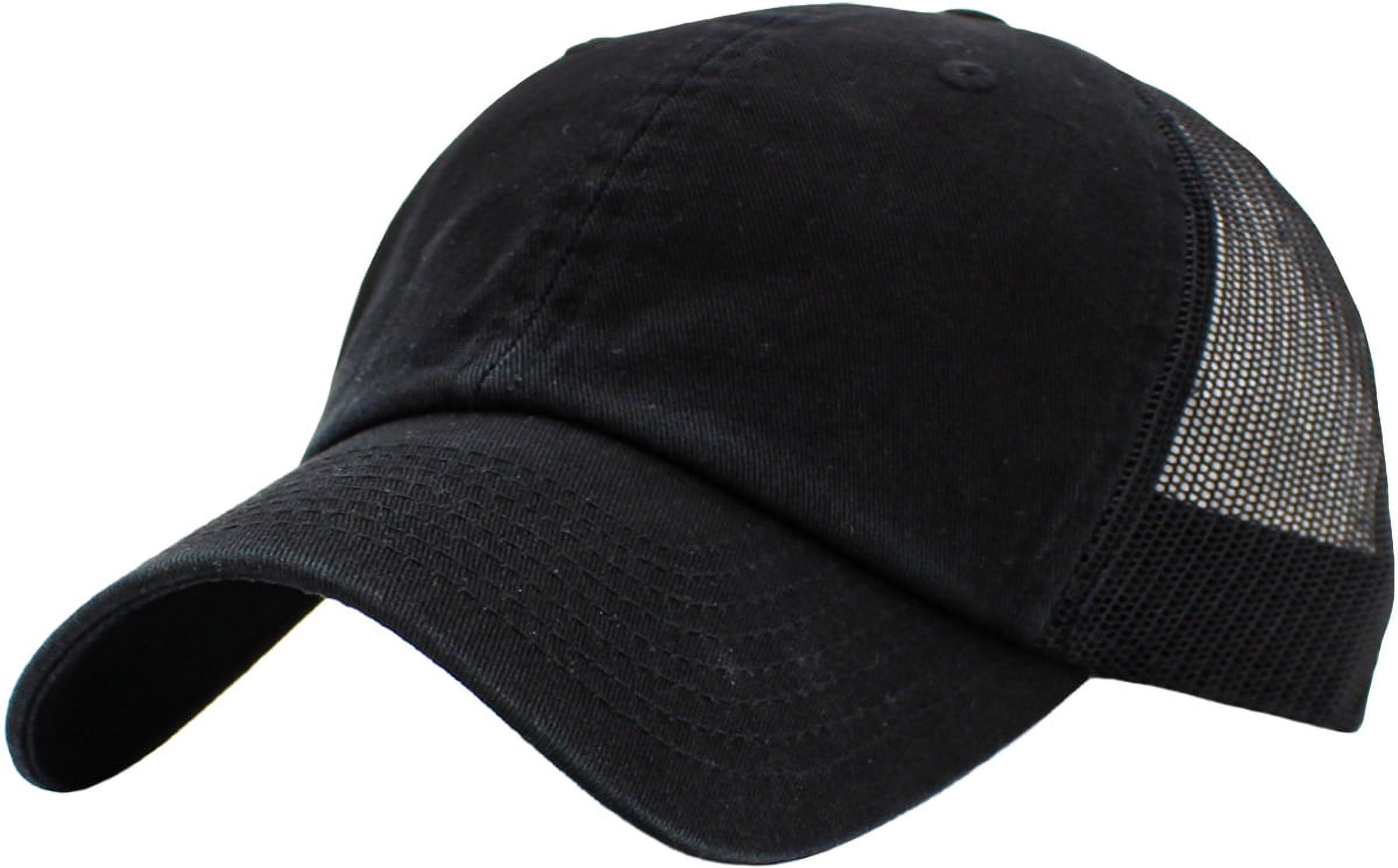 6-Panel Low Profile Unconstructed Trucker Mesh Back Dad Hat Baseball ...